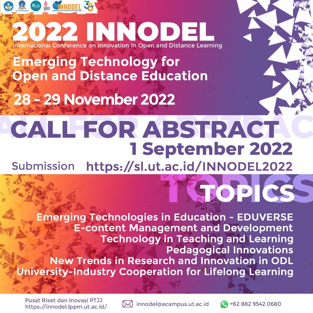 International Conference on Innovation in Open and Distance Learning ...